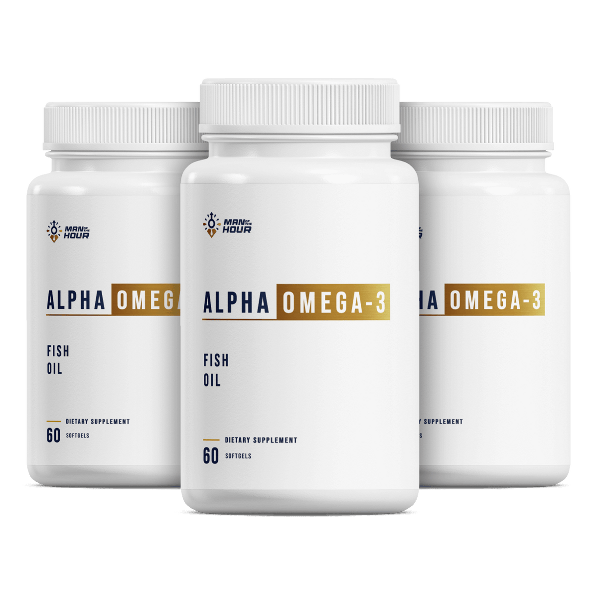 3X of Alpha Omega-3 – Man of the Hour Supplements